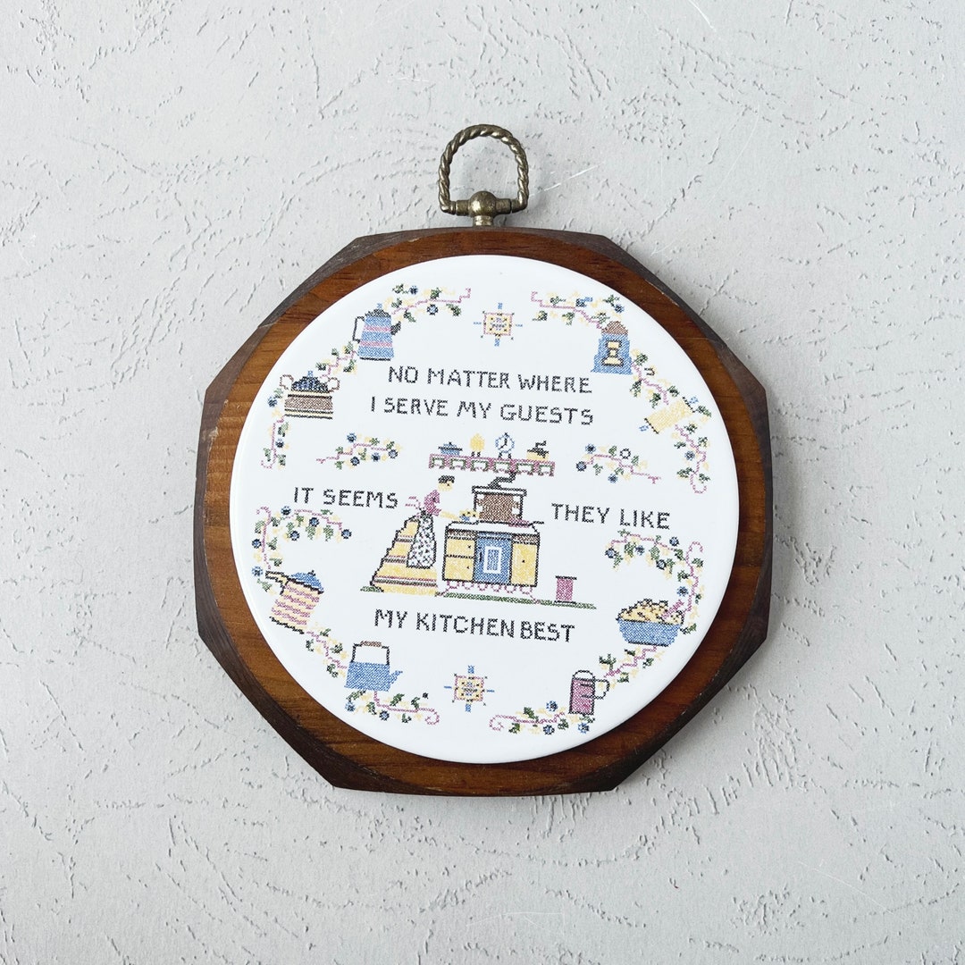 Vintage Jerry Schultz 1960s Kitchen Wall Plaque With Tile - Etsy