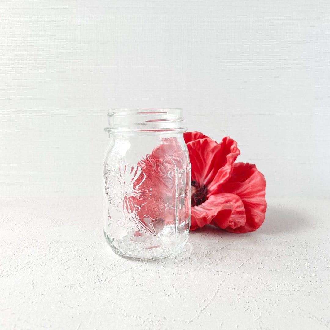 Vintage 1970s Ball Wildflower California Poppy Mason Jar - Etsy