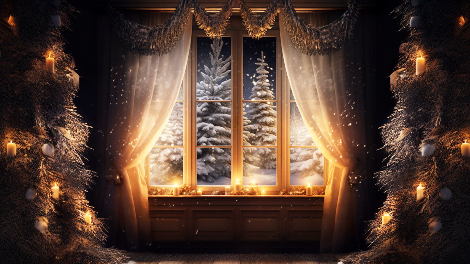 Christmas Office Zoom Background Pack, Virtual Meeting Backdrops ...