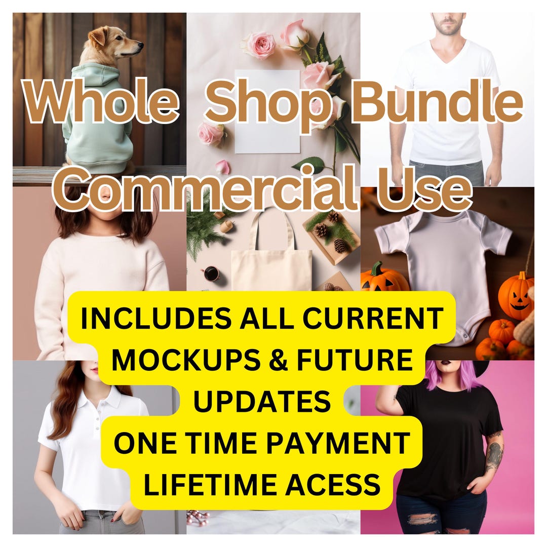 Whole Shop Mockup Bundle, Entire Shop Bundle, Full Access Shop Pass ...