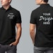 Front and Back Polo Shirt Mockup, Male Model Black Shirt Mockup, Black ...