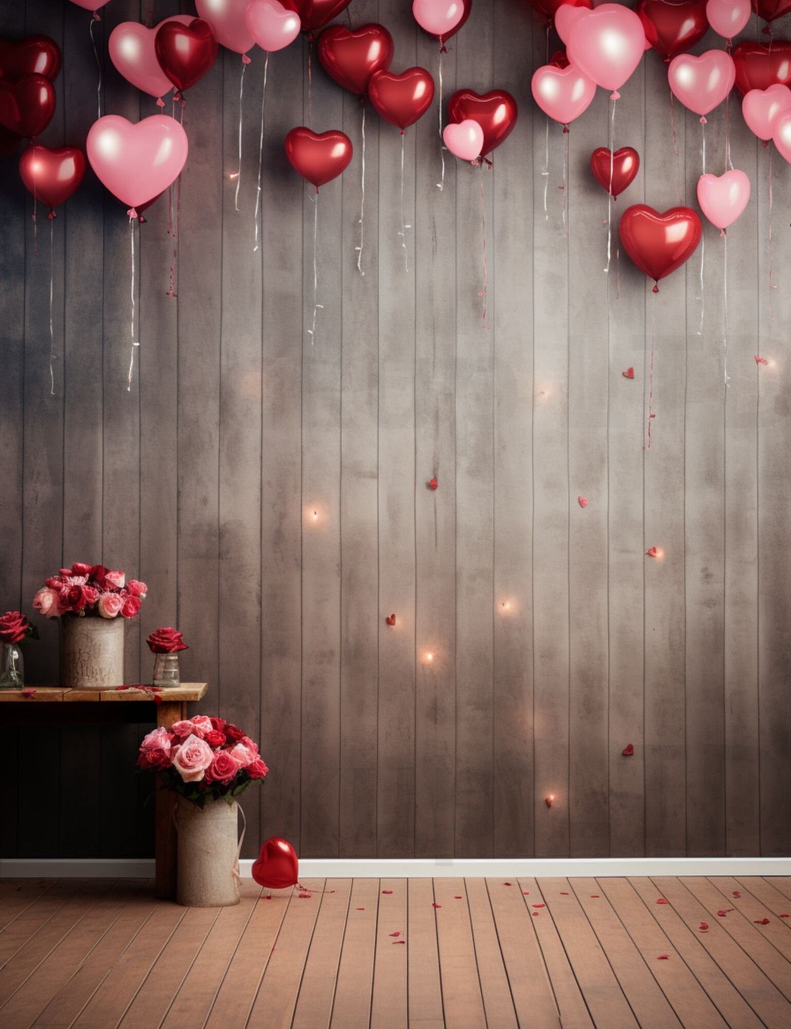 Valentines Digital Backdrop, Wedding Studio Digital Background, Studio ...