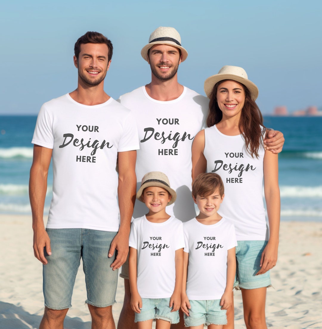 Family Tshirt Mockup Family Mockup Family Model Mockup Bella - Etsy