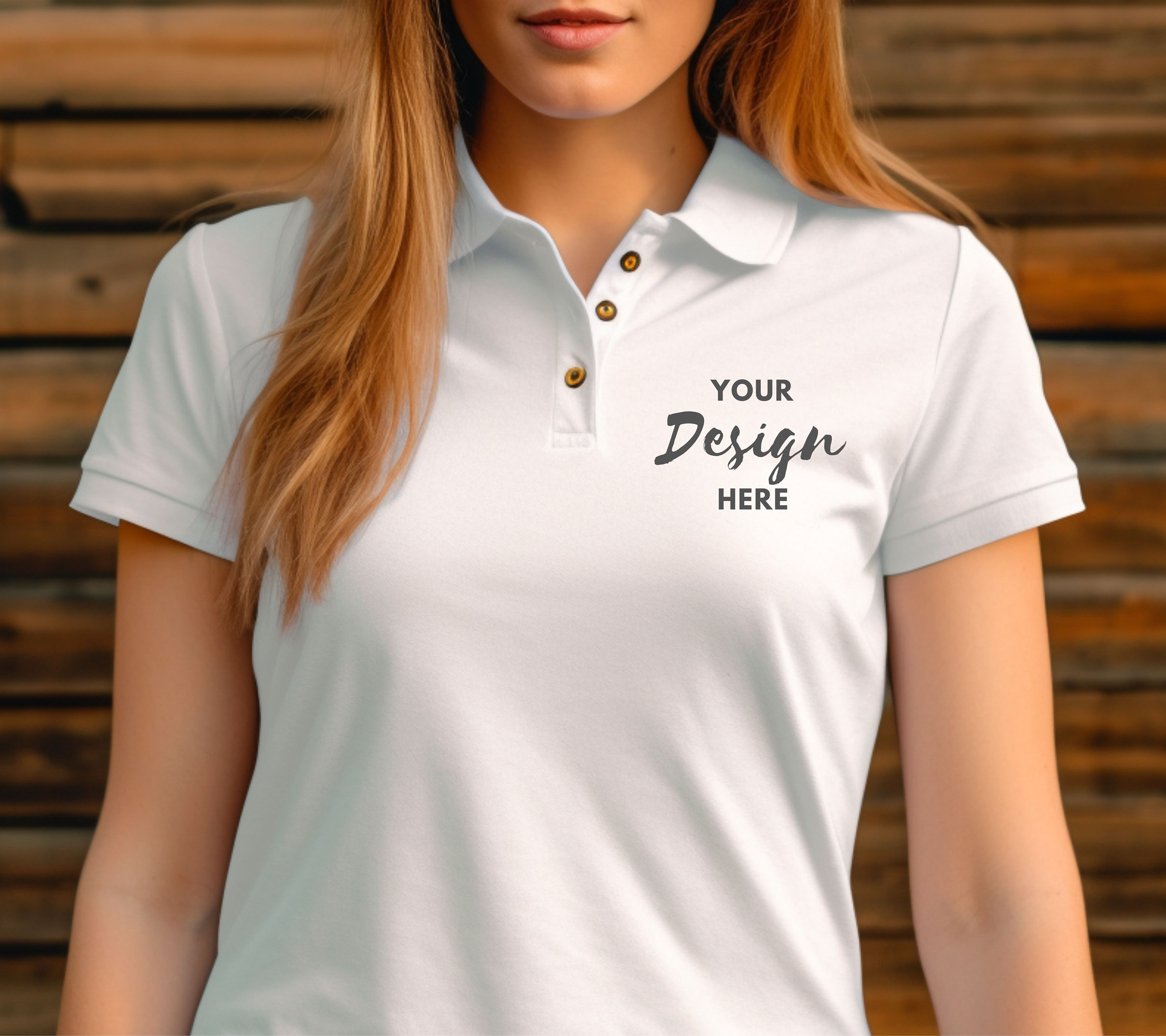 Polo Shirt Mockup, Woman Model White Shirt Mockup, Tshirt Mockup, White ...