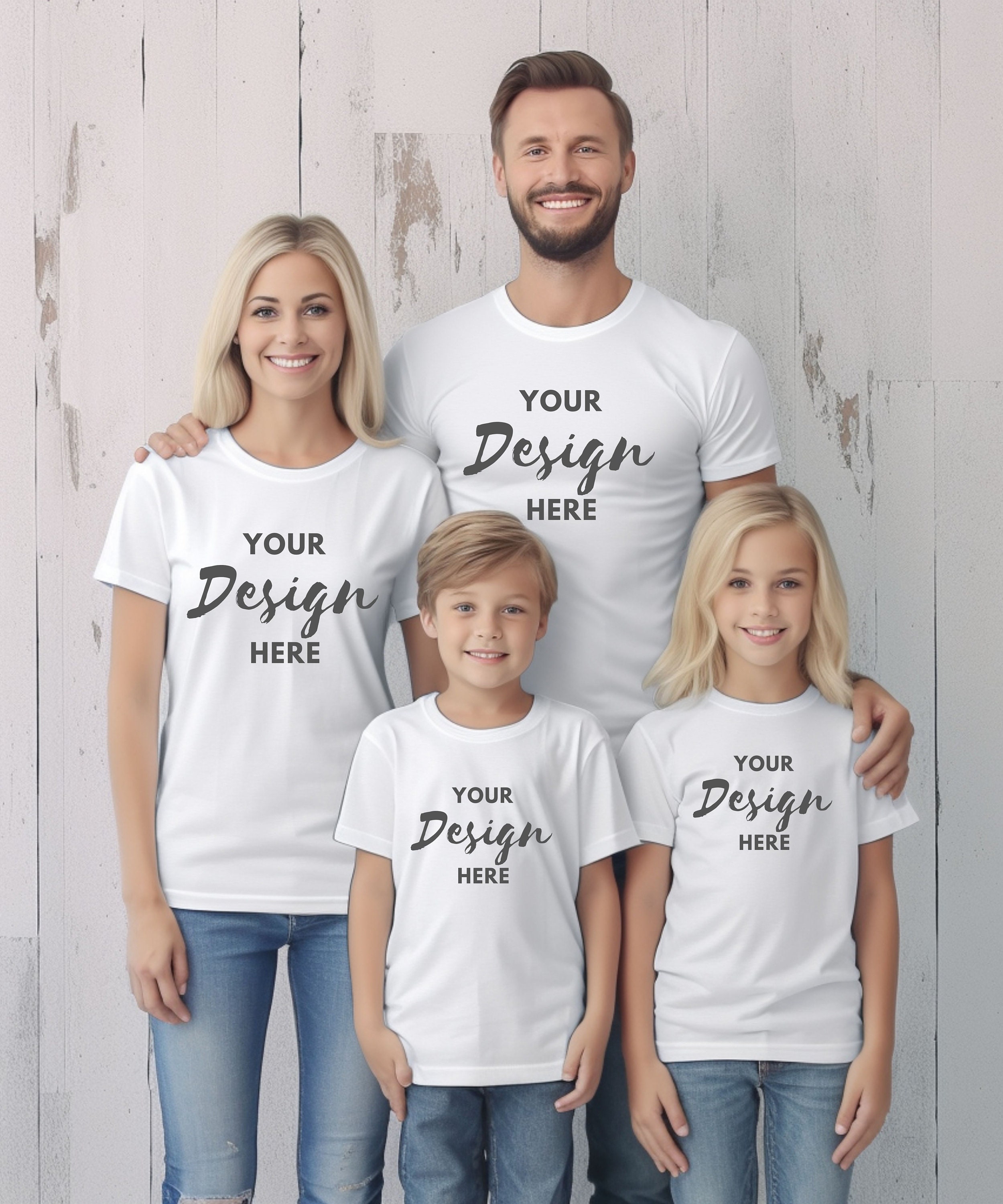 Family Tshirt Mockup Family Mockup, Family Model Mockup, Bella Canvas ...