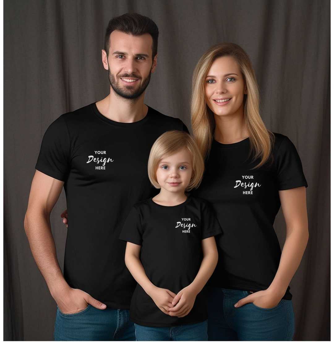 Family Tshirt Mockup, Family Mockup, Family Model Mockup, Bella Canvas ...