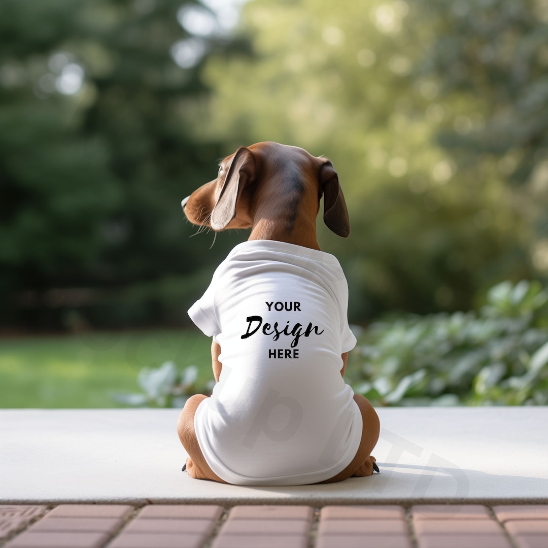 Dachshund Dog Tshirt Mockup, Dog Tee Mockup, Dog Model Mockup, Dog ...