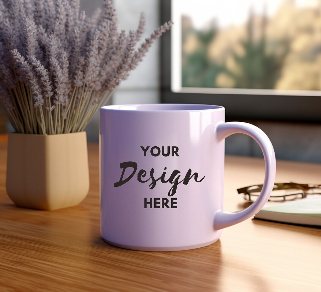 Purple Mug Mockup, Purple Mug Photo Mockup, Coffee Cup Mockup, Coffee ...