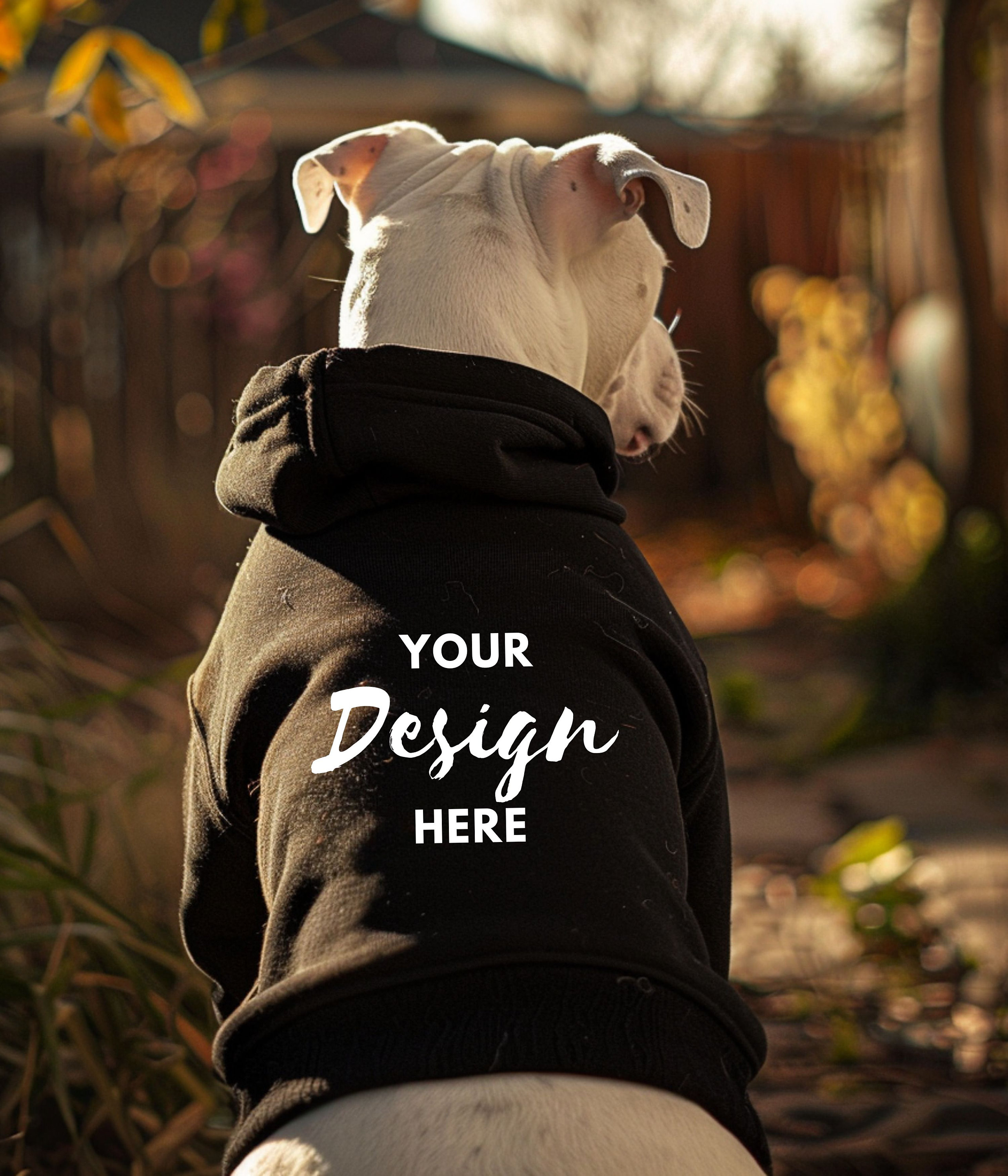 Dog Mockup, Black Hoodie Mockup, Pet Hoodie Template, Dog Hoodie Mocks ...