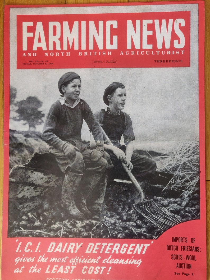 Vintage Farming Life Front Cover Print - Etsy