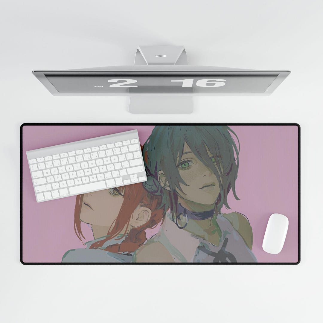 Makima & Reze Chainsaw Man Mouse Pad, Anime Manga Desk Mat, Devil ...