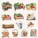 Watercolor Farmers Market Clipart, Locally Grown Clipart, Fruit and Veg ...