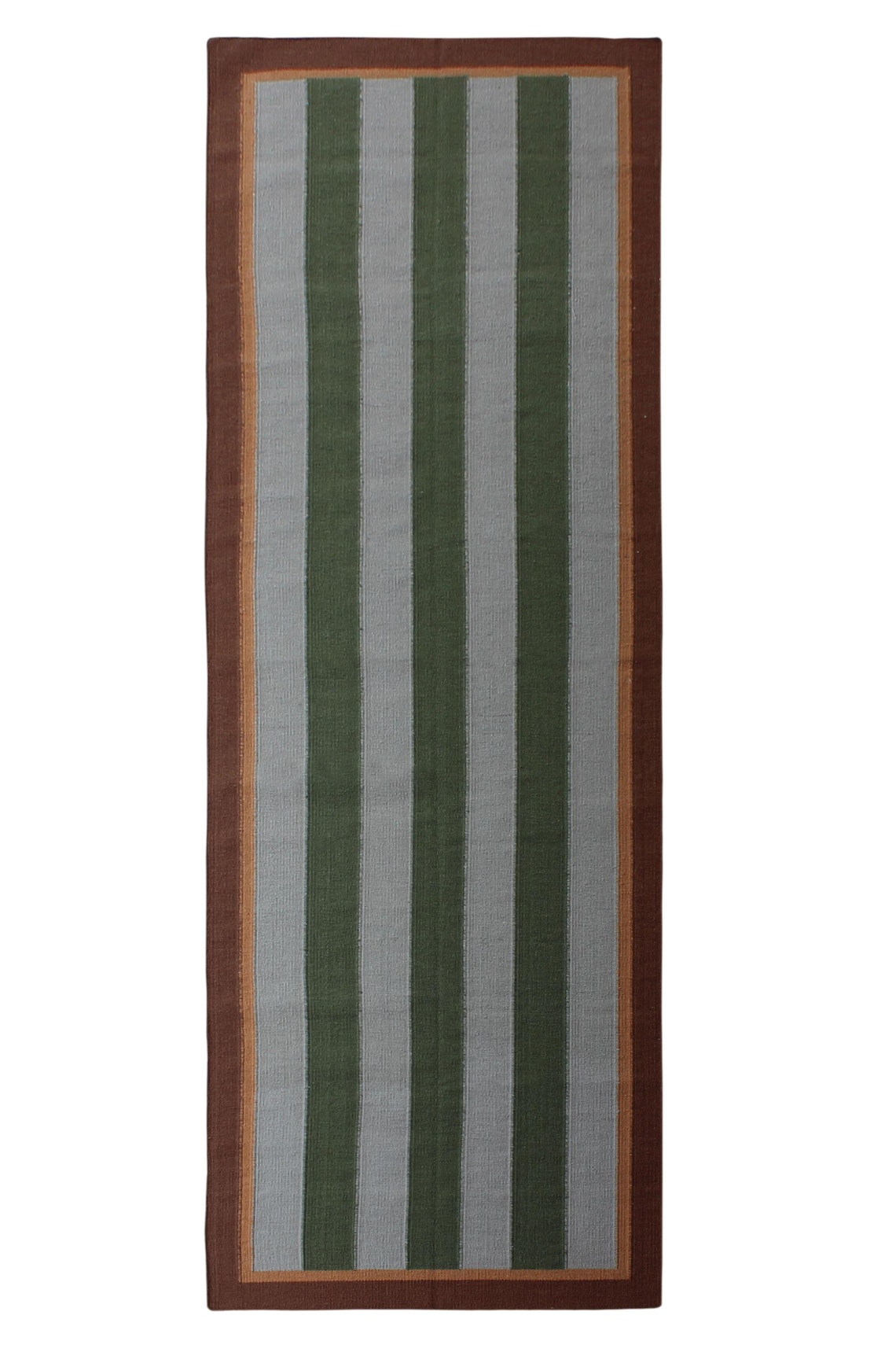 Traditional Striped Design Multicolor Wool Dhurrie Hallway Stair Runner ...