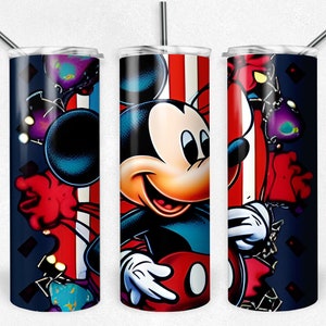 Cartoon Tumbler Design mickey Mouse Sublimation Designs - Etsy