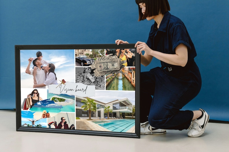 Digital Vision Board 5 Models Template, Fully Editable Drag and Drop ...