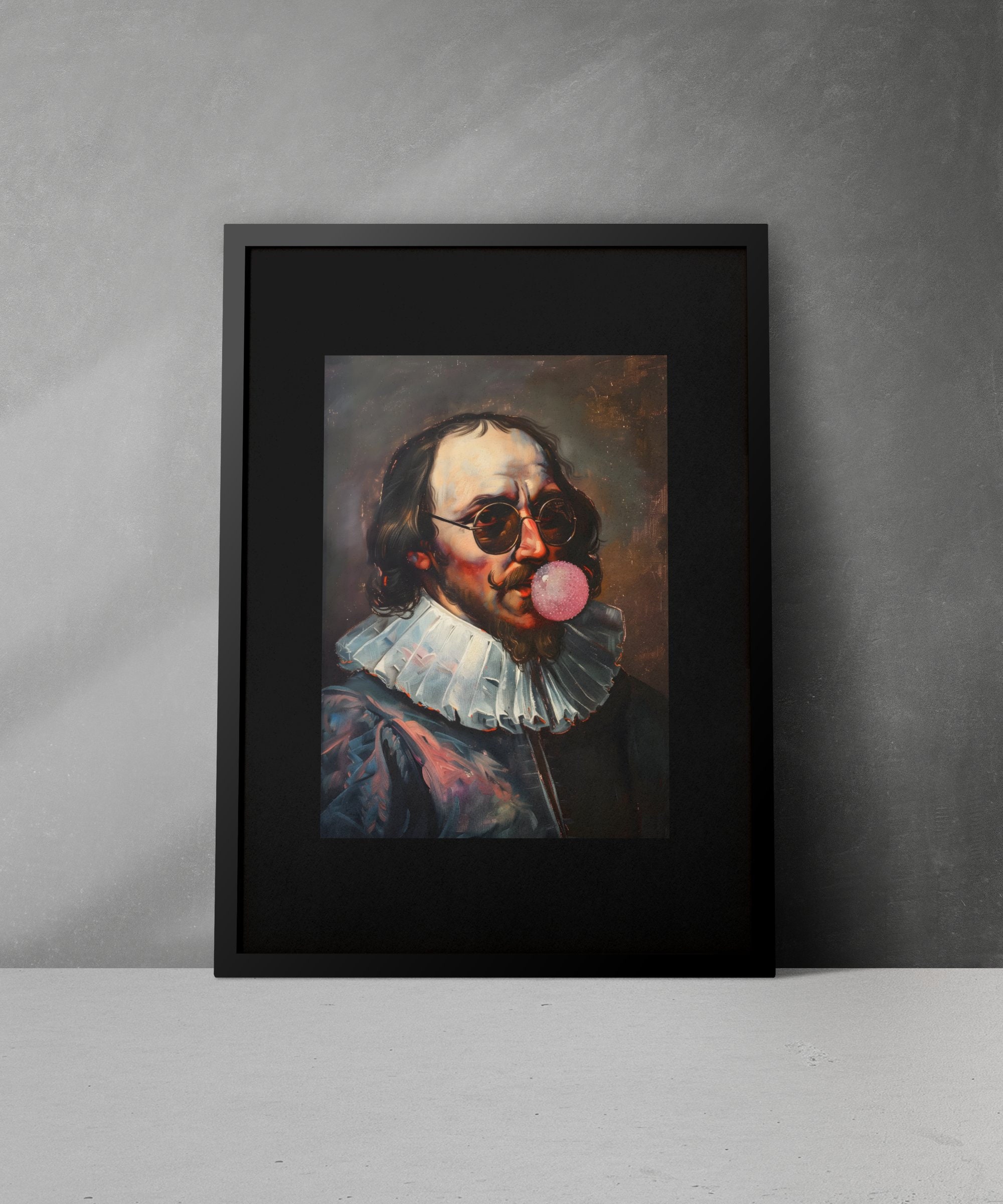 William Shakespeare Poster, Funny Digital Art Print, Humorous Literary ...