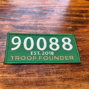 Troop Number Founder Patch - Etsy