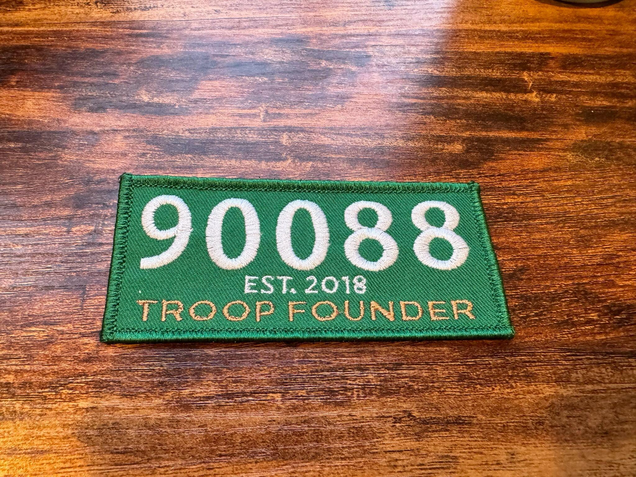 Troop Number Founder Patch - Etsy