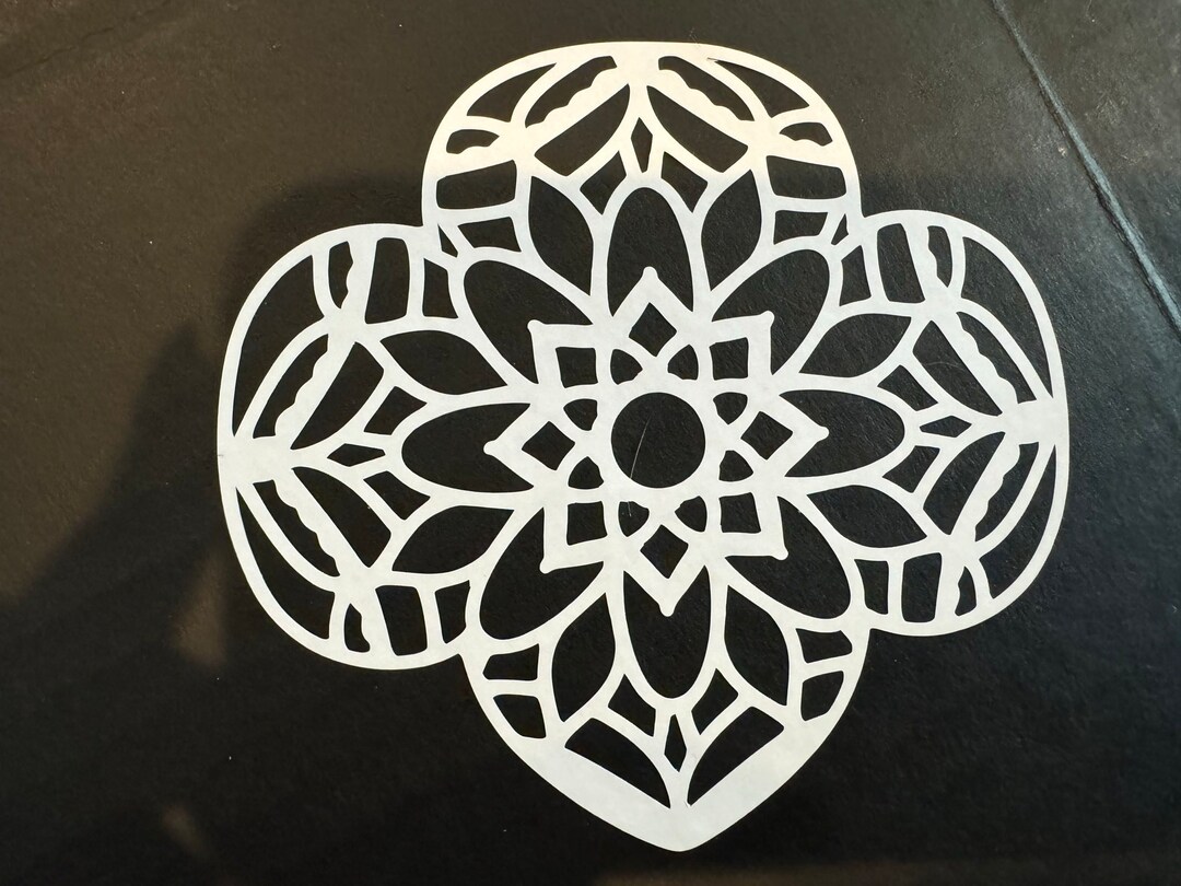 Trefoil Mandala Vinyl Decal: Car, Window, Tech - Etsy