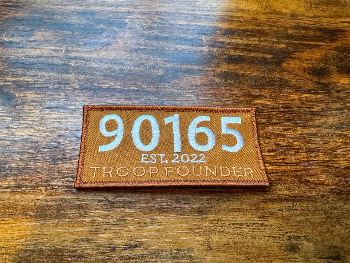 Troop Number Founder Patch - Etsy