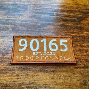 Troop Number Founder Patch - Etsy