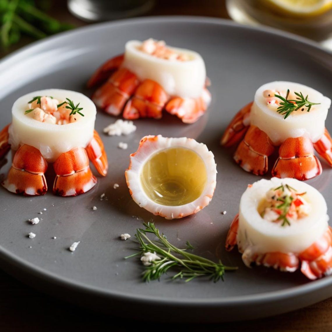 Sous Vide Lobster With Truffle Foam, Edible Flowers, and Champagne ...
