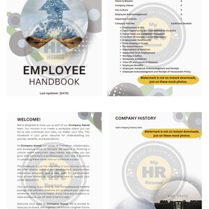 Employee Handbook & Employment Policies - Template - Download in PDF ...