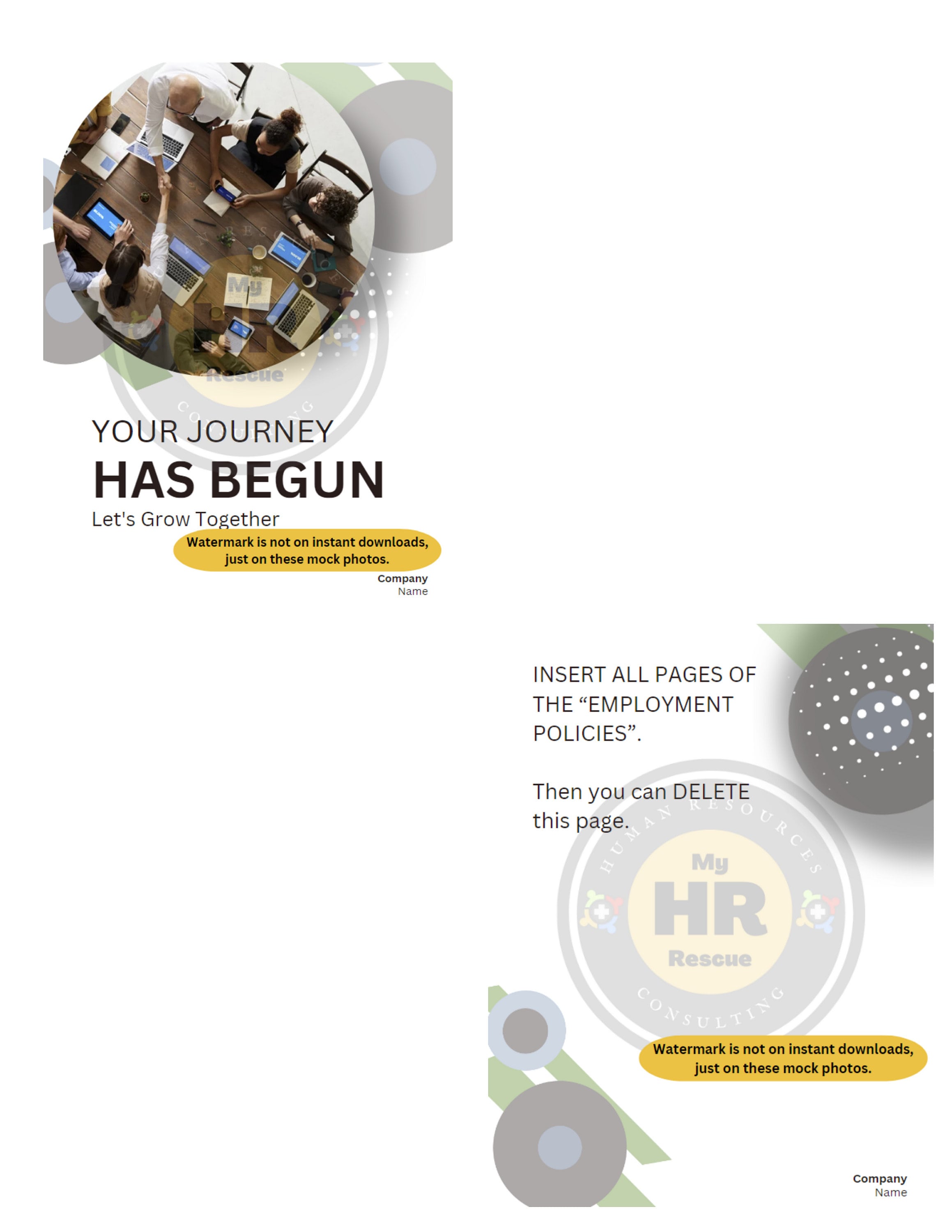 Employee Handbook & Employment Policies - Template - Download in PDF ...