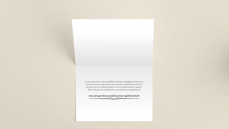 Welcome to the Team - New Employee Welcome Card - Here's to a ...