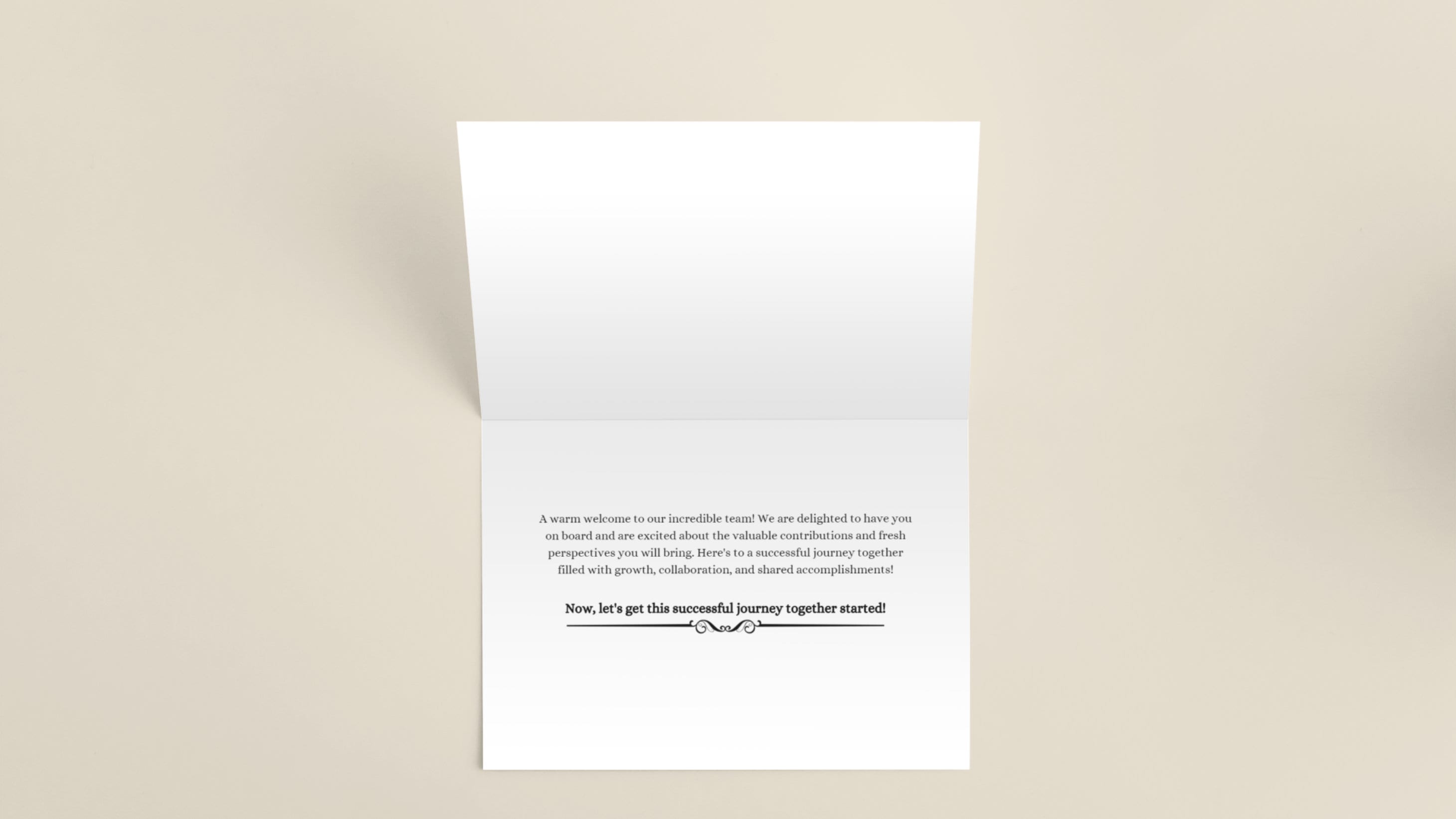 Welcome to the Team - New Employee Welcome Card - Here's to a ...