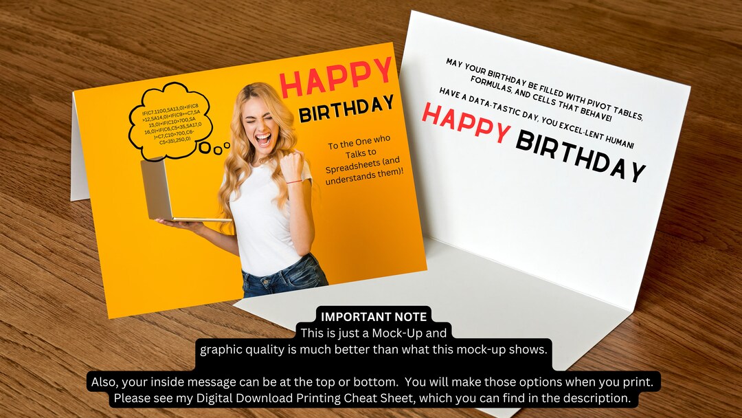 Employee Birthday Card - the Spreadsheet Whisperer - Funny, Singing ...
