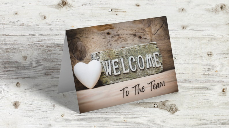 Welcome to the Team - New Employee Welcome Card - Here's to a ...