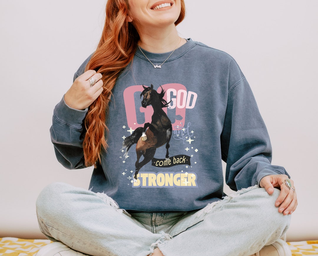 Faith Based Shirt Go and Come Back Stronger Vintage Western Christian ...