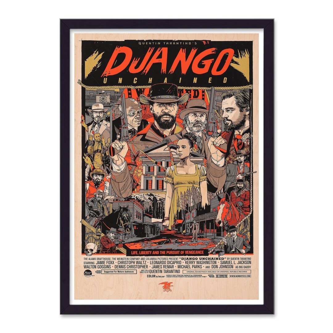 Django Unchained Movie Poster - Etsy