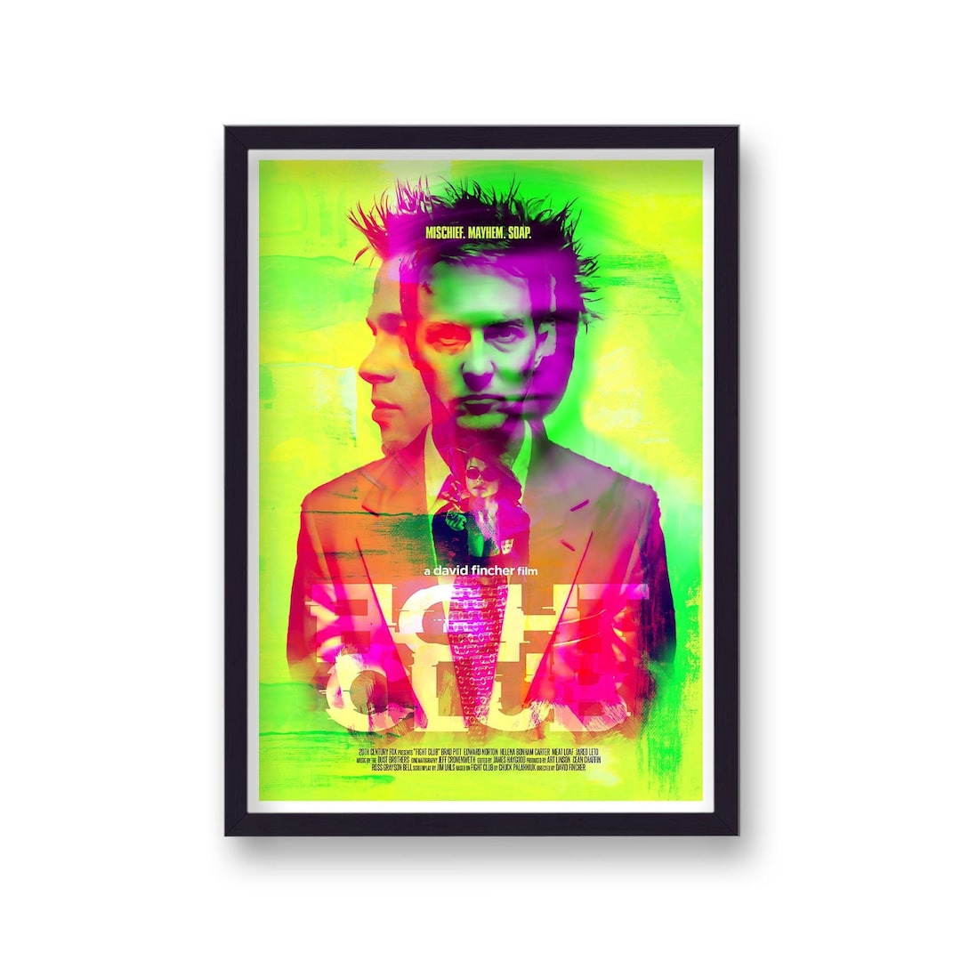 Fight Club Psychedelic Movie Poster - Etsy