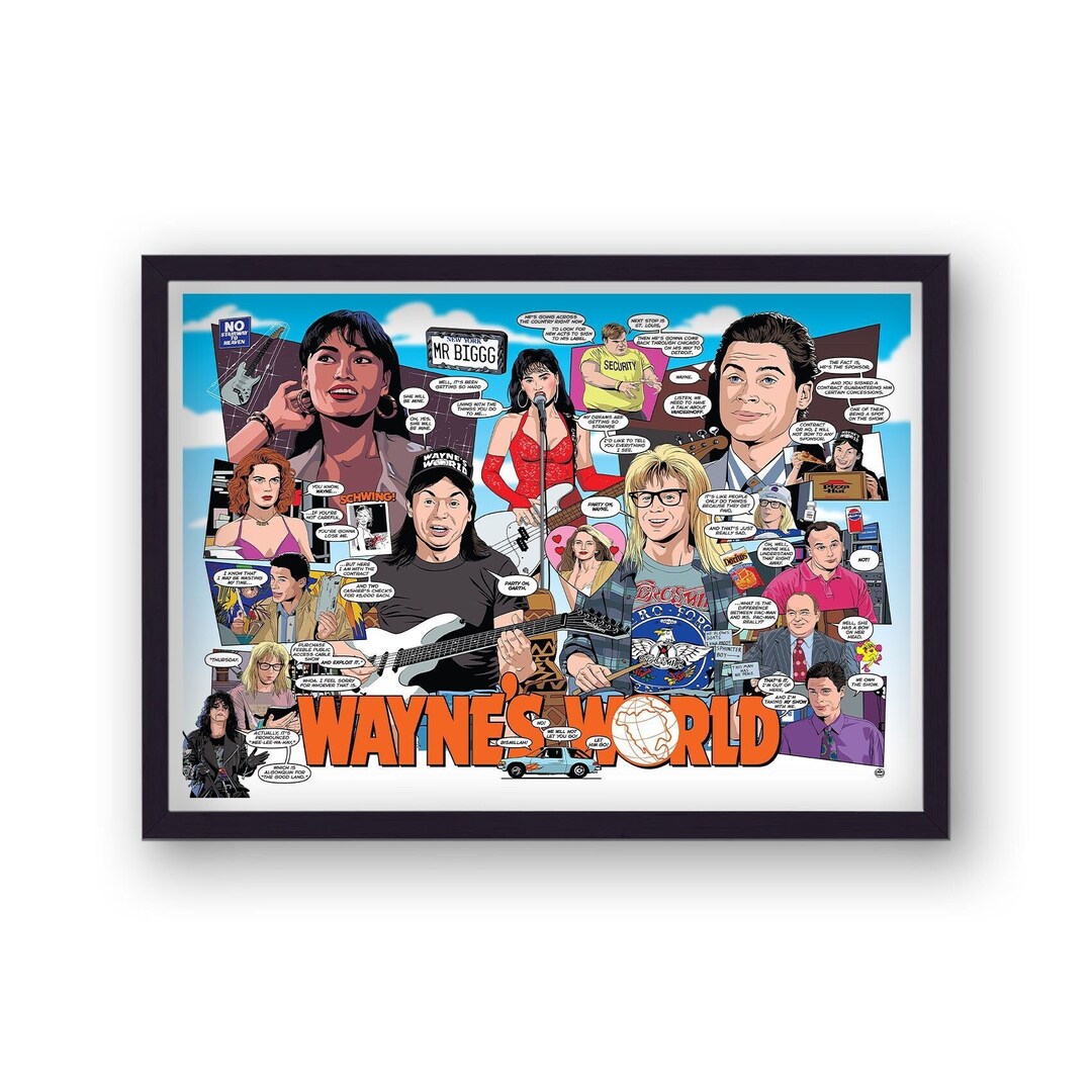 Wayne's World V1 Movie Poster - Etsy