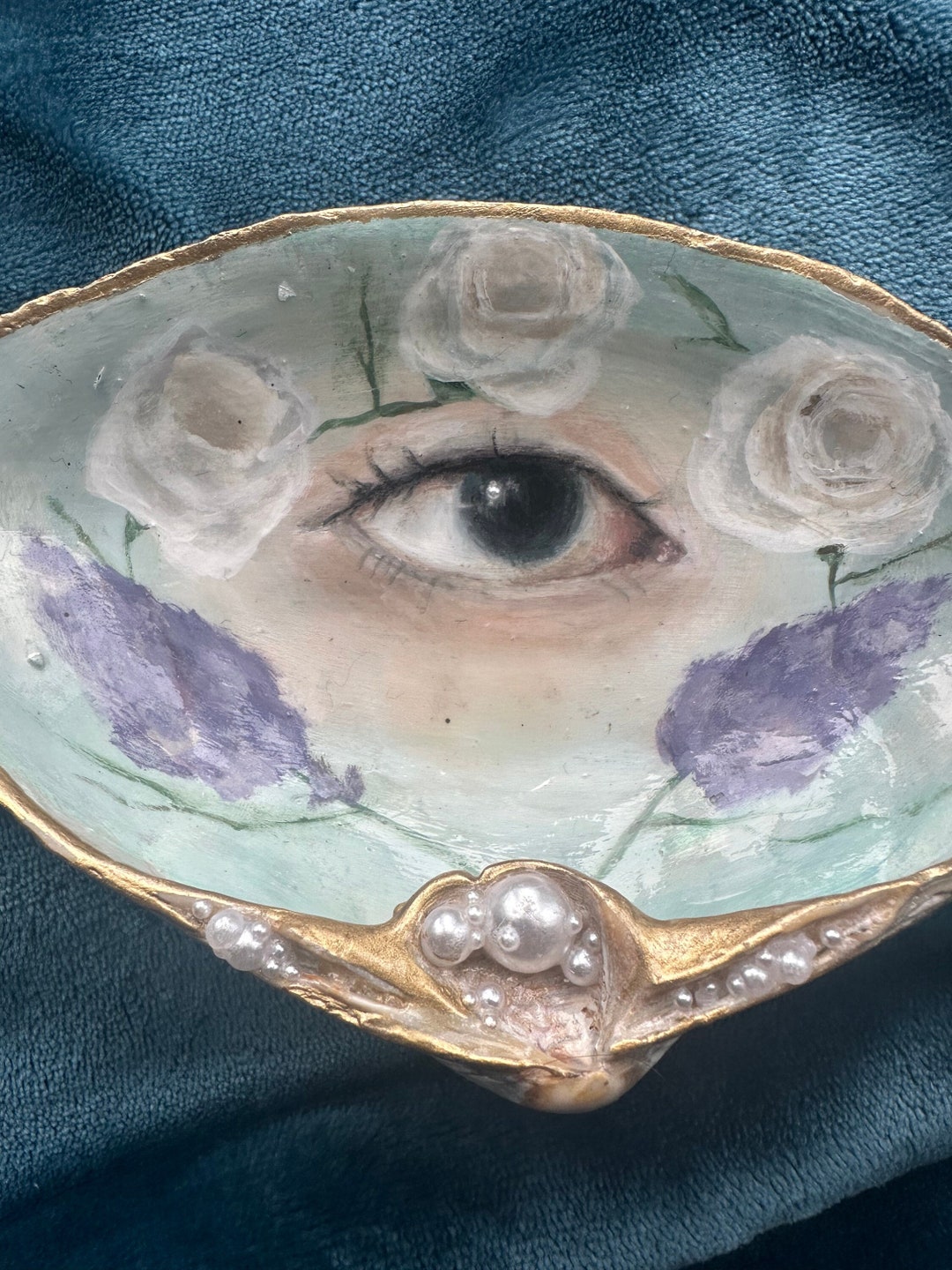 Eye of Aphrodite: Hand-painted Shell - Etsy