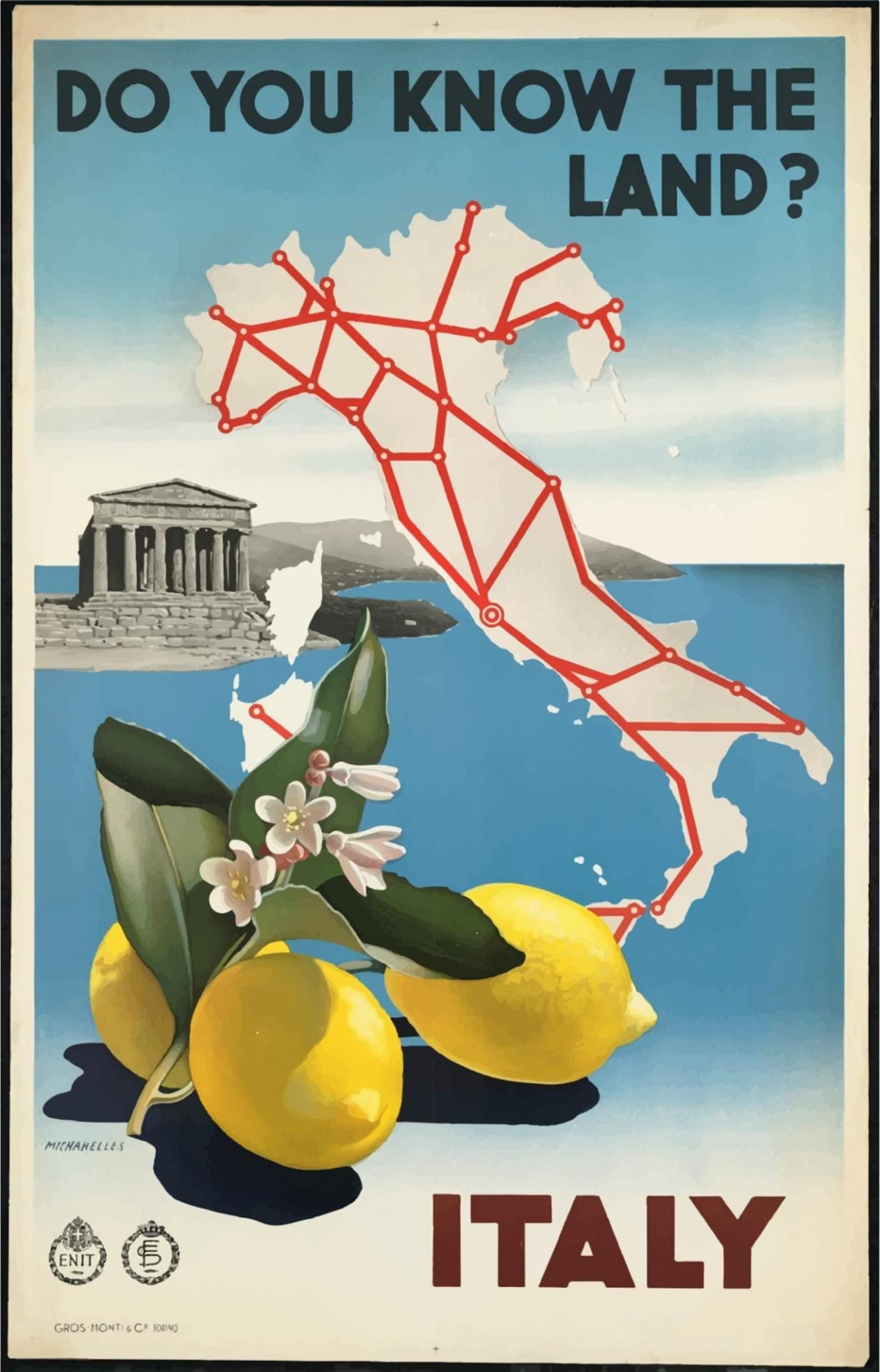 Collection of 30 Vintage Italian Travel Posters - Etsy