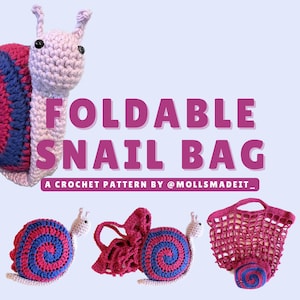 Foldable Snail Bag - PDF Crochet Pattern - Etsy