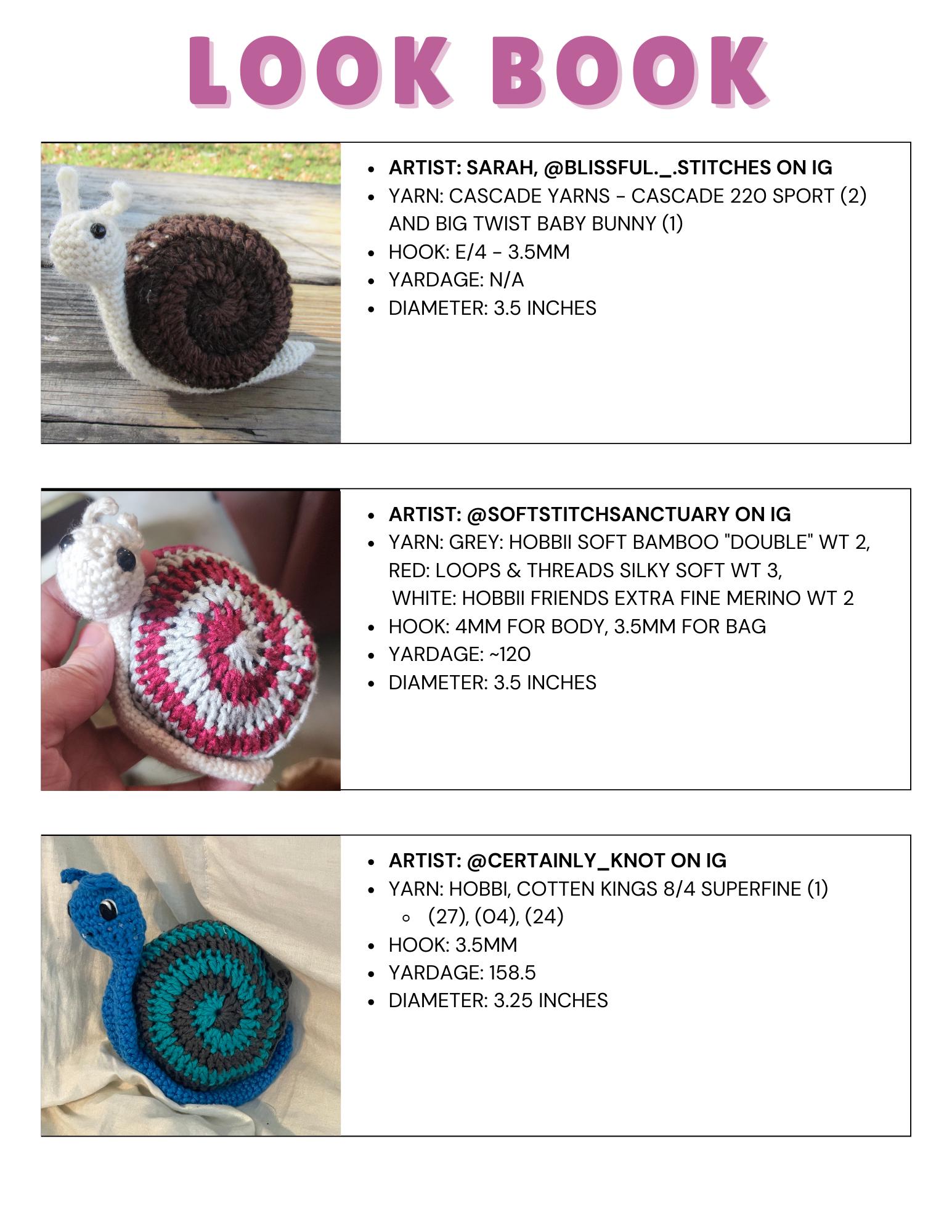 Foldable Snail Bag - PDF Crochet Pattern - Etsy