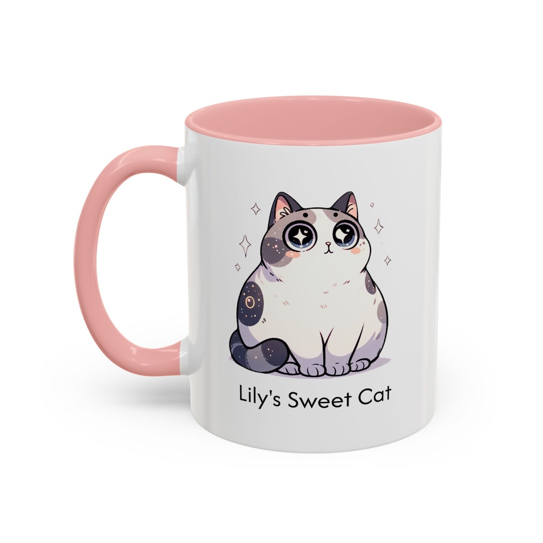 Custom Cat Mug Whimsical Kitty Coffee Cup Perfect Gift for Cat Lovers ...
