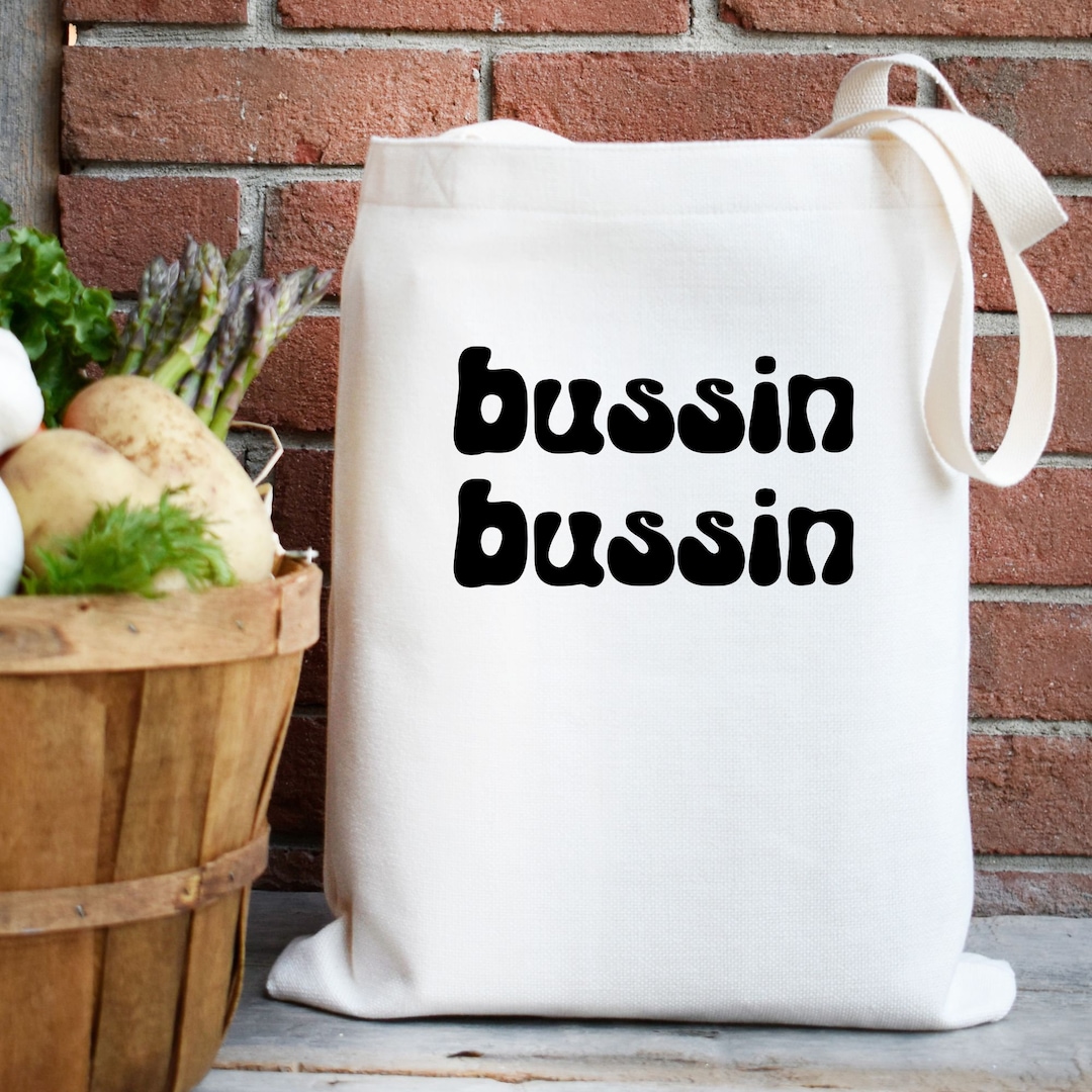 Bussin Bussin Gift for Gen Z Bussin Gift for Teen Party Favor Tote Bag for Tween Gifts For-teen ...
