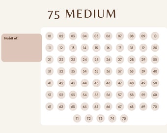 75 Hard Challenge Tracker Printable Fitness Tracker Habit Tracker 75 ...