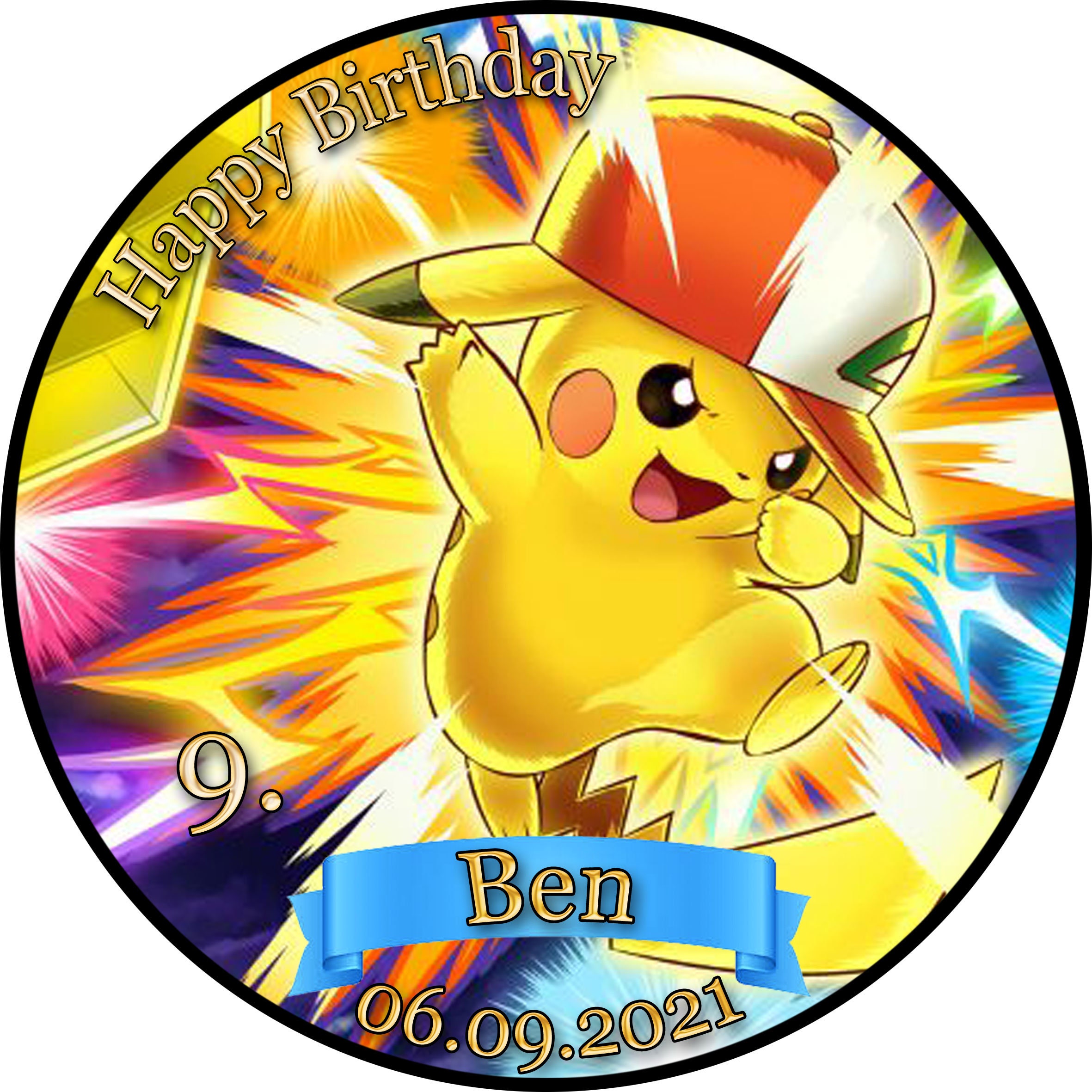 Pokemon Cupcake Toppers Edible Cake Topper Photo Sheet - Pokemon ...