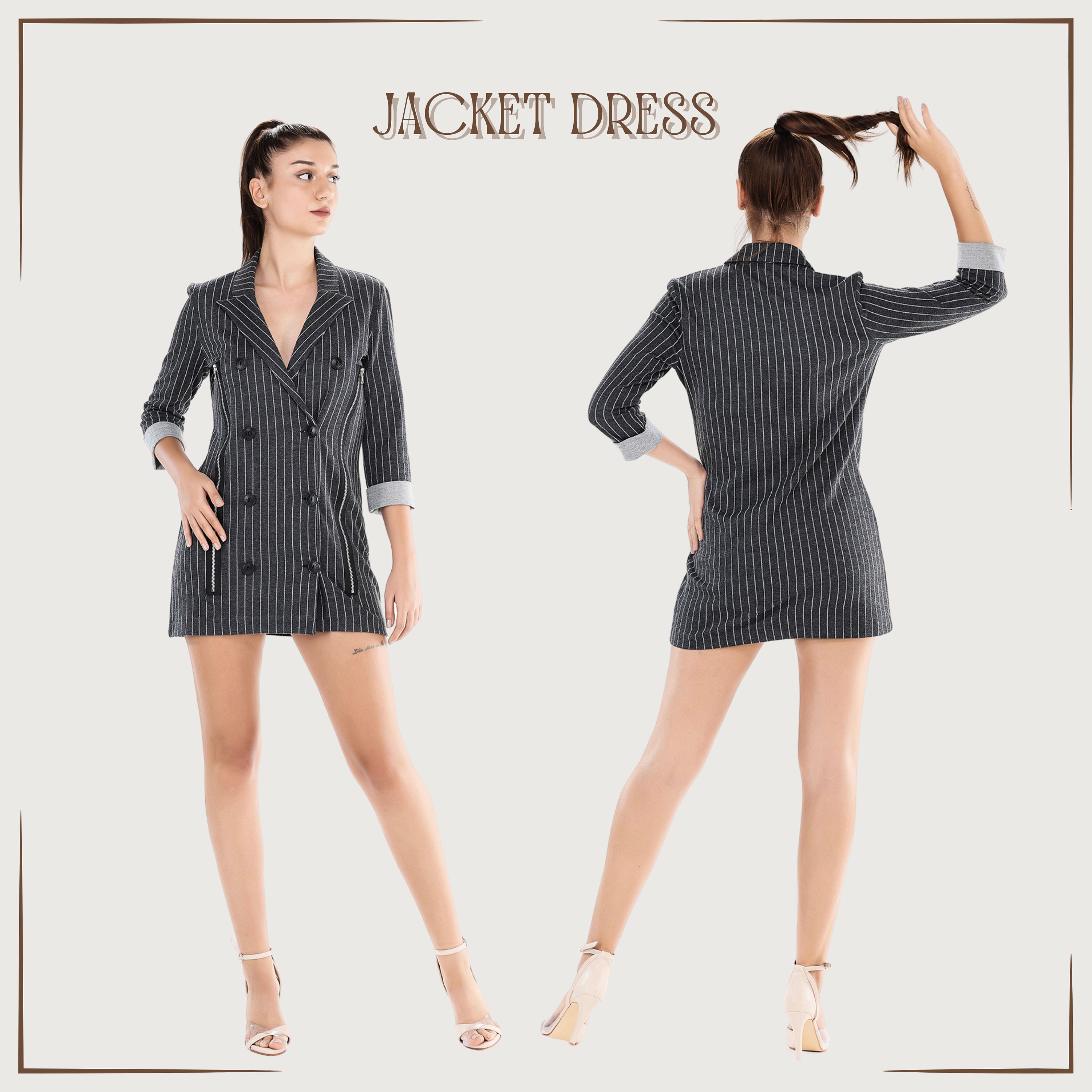 Jacket Dress Pattern, Blazer/jacket Digital Sewing Pattern, Sizes S-XXL ...