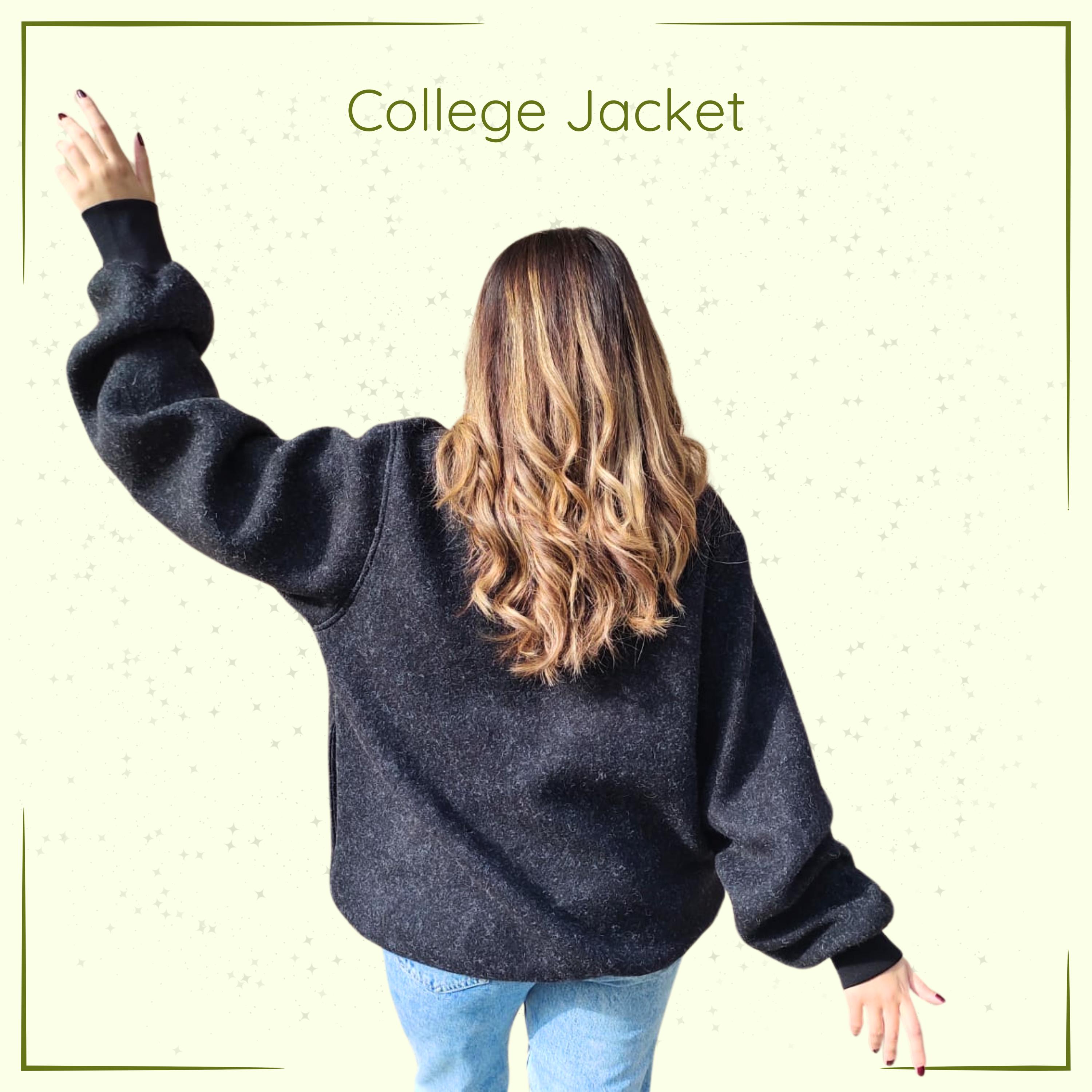 Varsity Bomber Jacket Sewing Pattern PDF | Womens S–XXL Sizes | Snap ...
