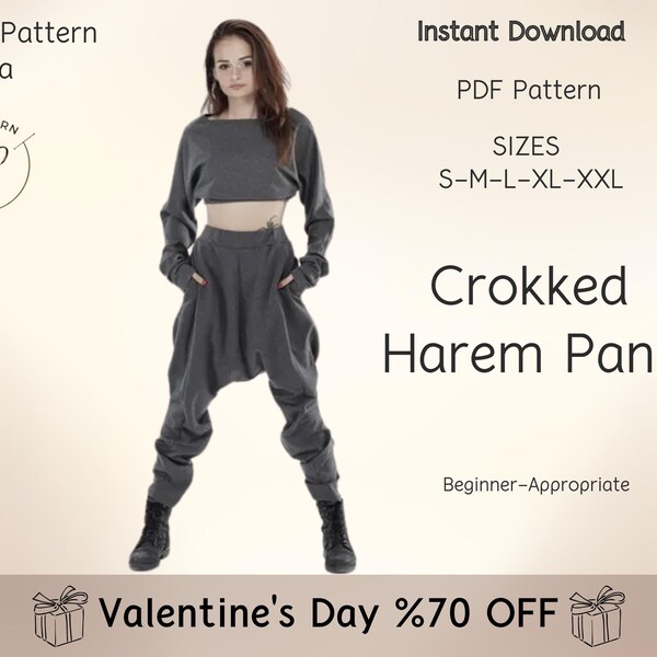 Harem Pants Pattern - Etsy