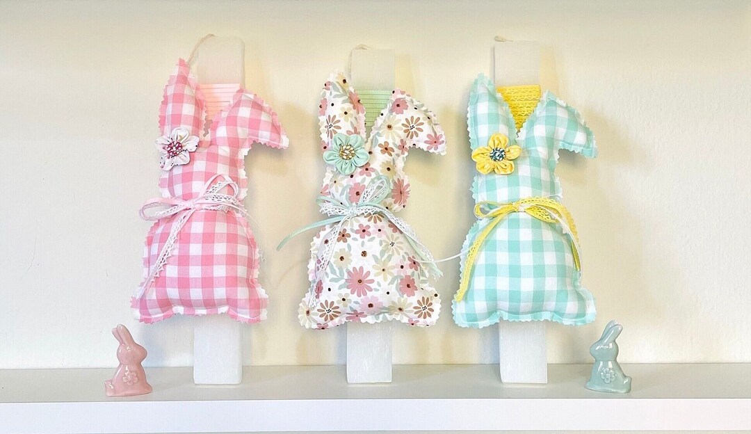 Aromatic Greek Easter Lambada, Cute Stuffed Bunny, Handmade Fabric ...
