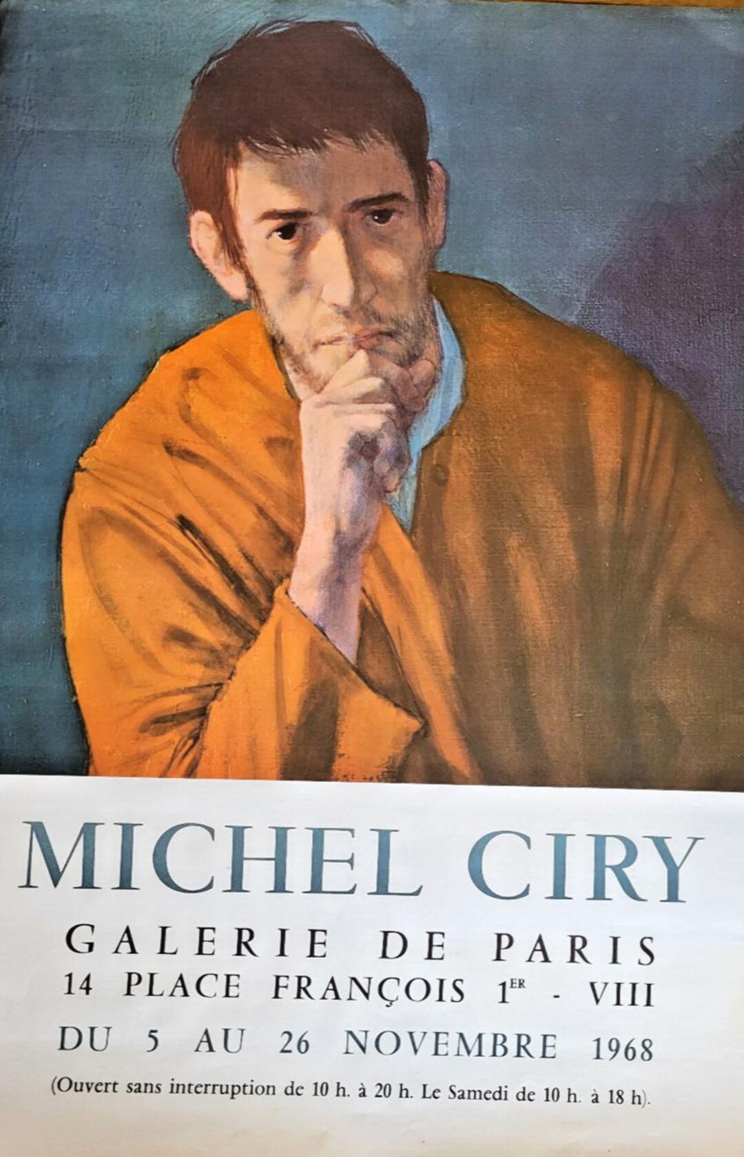 Michel Ciry Poster Original Exhibition Gallery De Paris Rare 1968 - Etsy UK