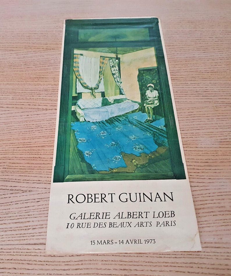 Robert Guinan - Poster Original Exhibition - Gallery Albert Loeb Paris ...